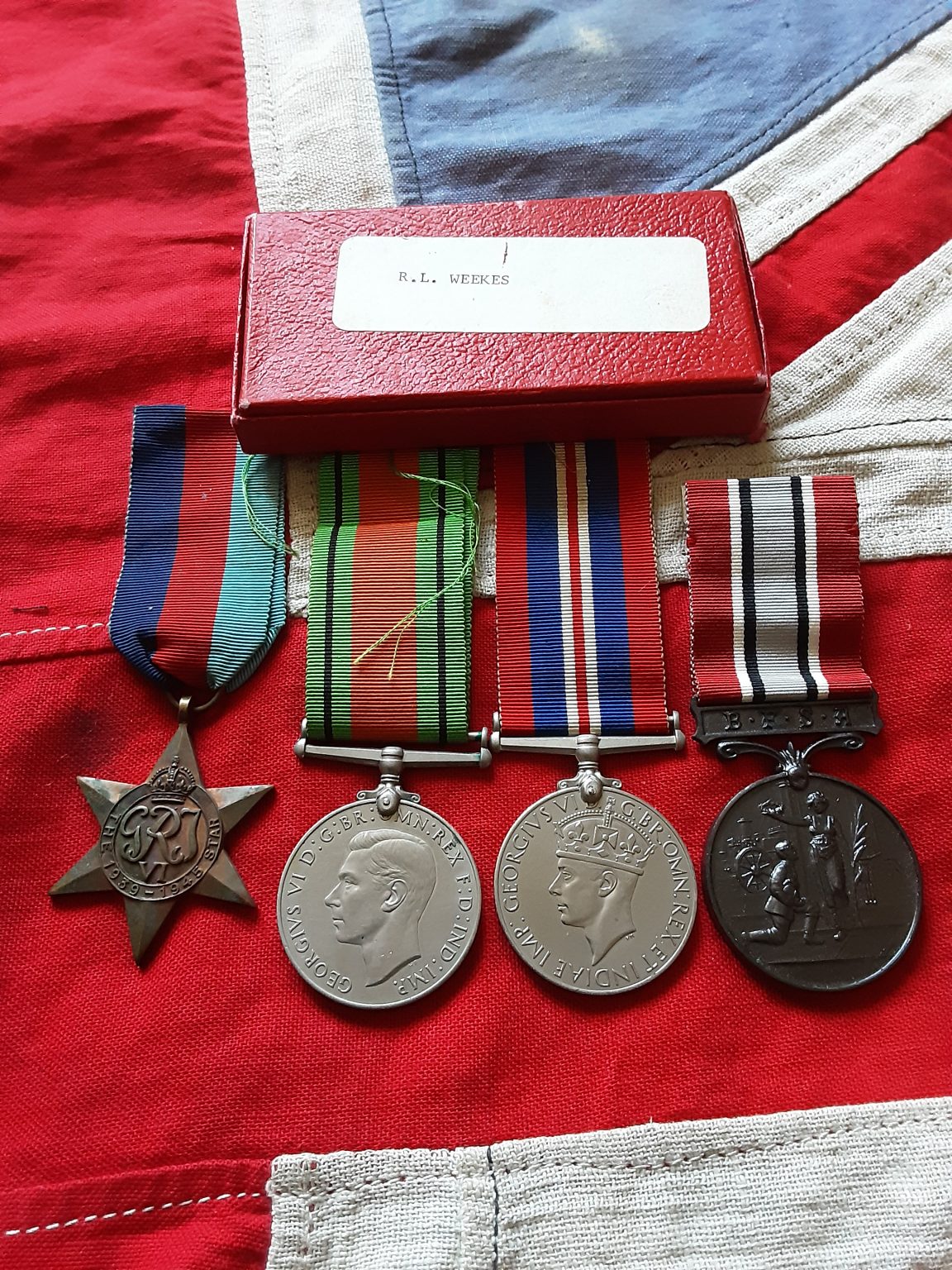 WW2 RAF & Fire Brigade Medal group Ramond Leonard Weekes. Hasemere ...