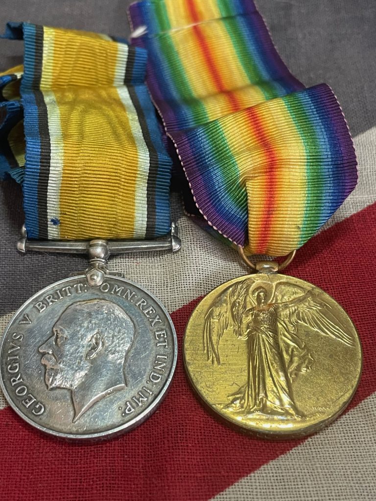 WWI Pair. Hall. Ox & Bucks Light Infantry – South West Medals And ...