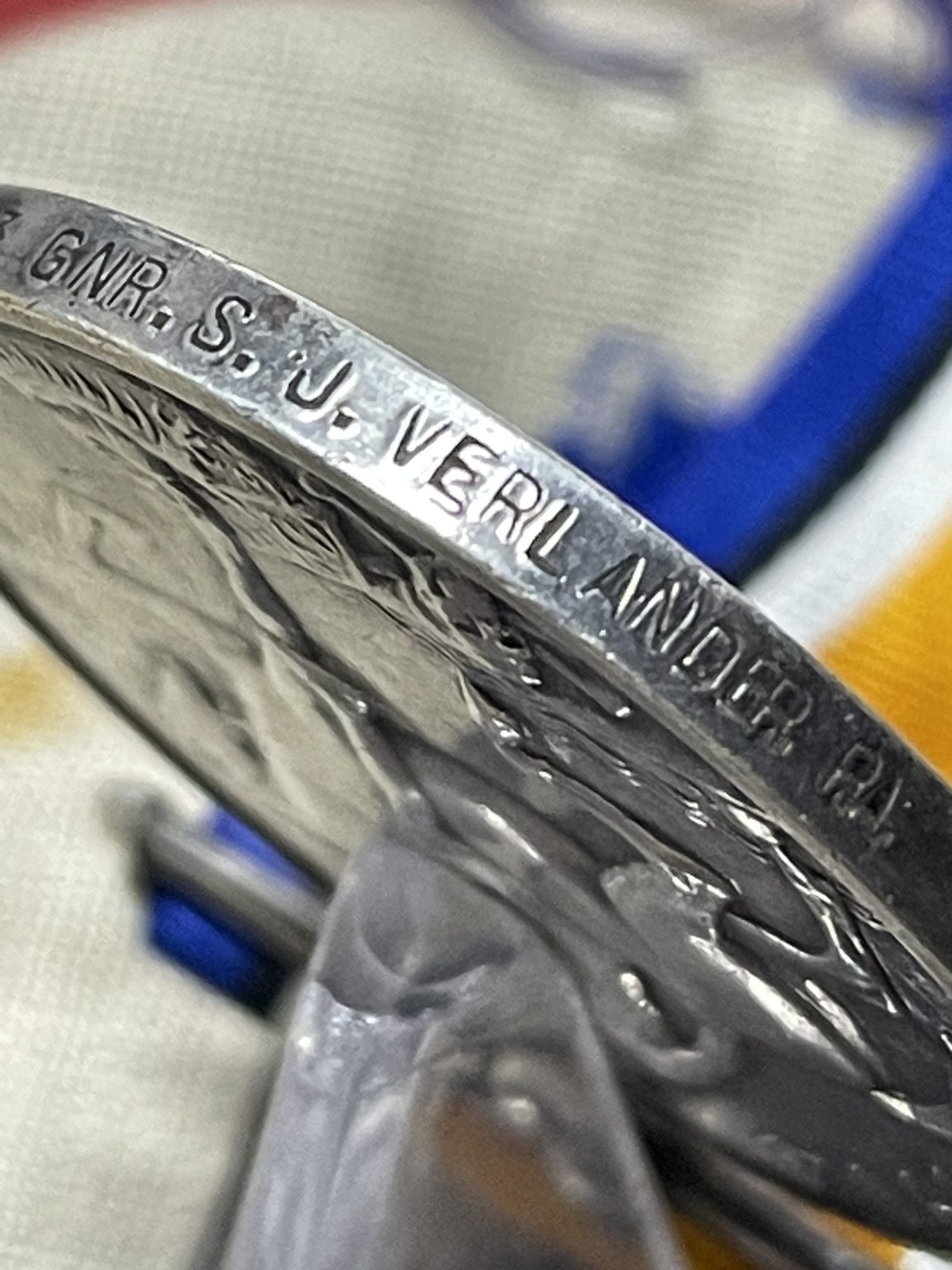 WWI BWM. Verlander. Royal Artillery. Paddington, London. GSW both legs ...