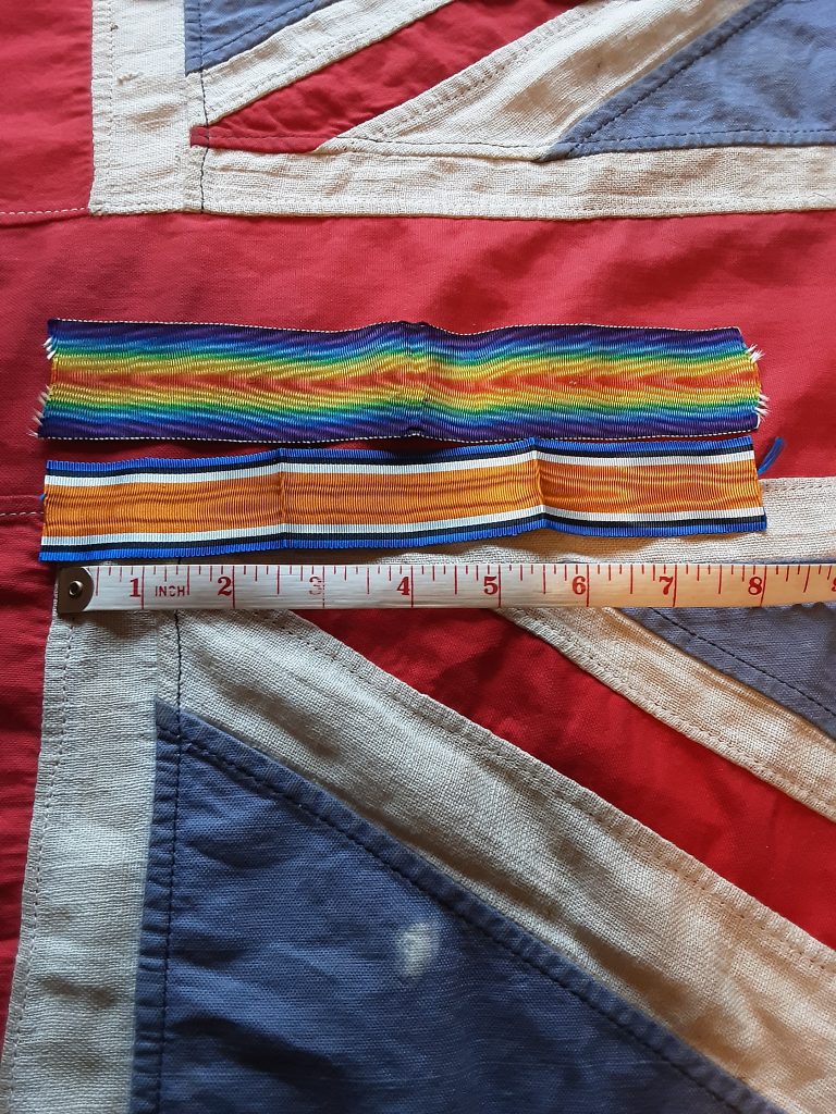Original silk British War and Victory Medal ribbons – South West Medals ...