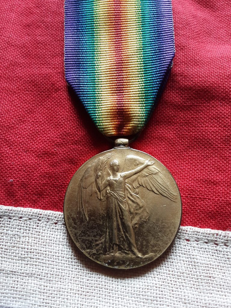 WWI Victory Medal. 8th Rifle Brigade. Arthur Edward Castell. Manor Park ...