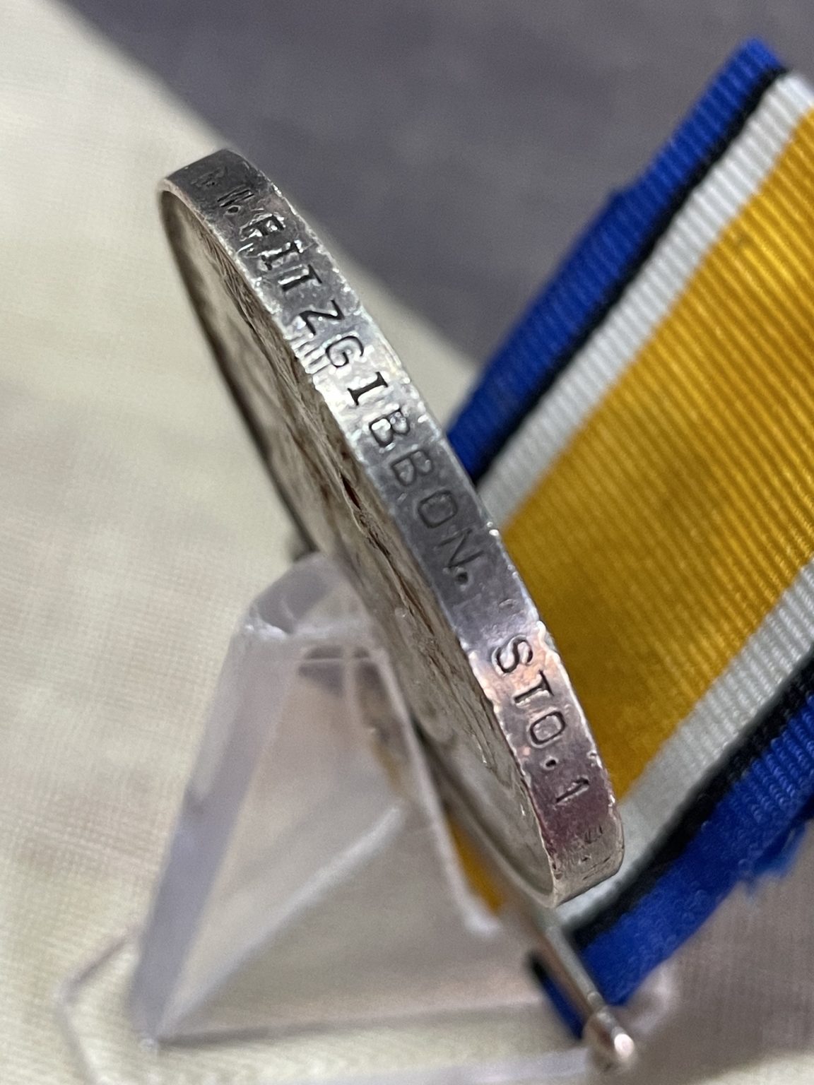 WWI British War Medal. Royal Navy. Fitzgibbon. Essex. • South West ...