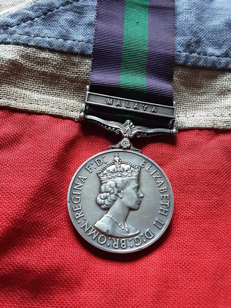 QE11 General Service Medal Malaya clasp. Driver Coleman. RASC • South ...
