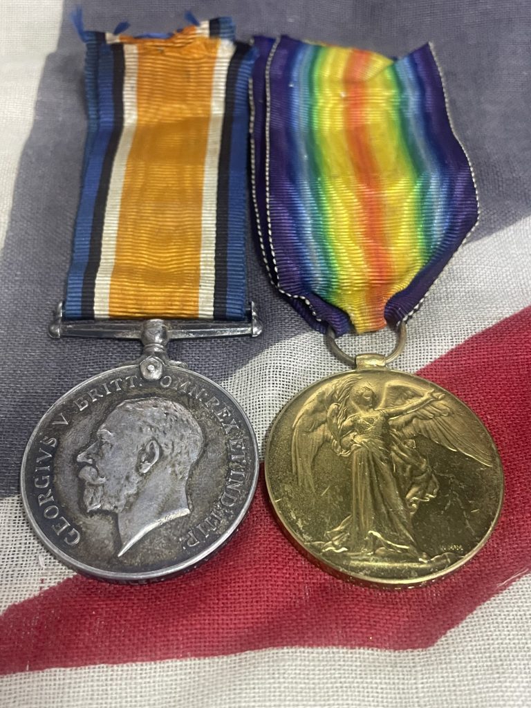 WWI Pair. Ambler. West Yorkshire Regiment. 1st Bradford Pals – South ...