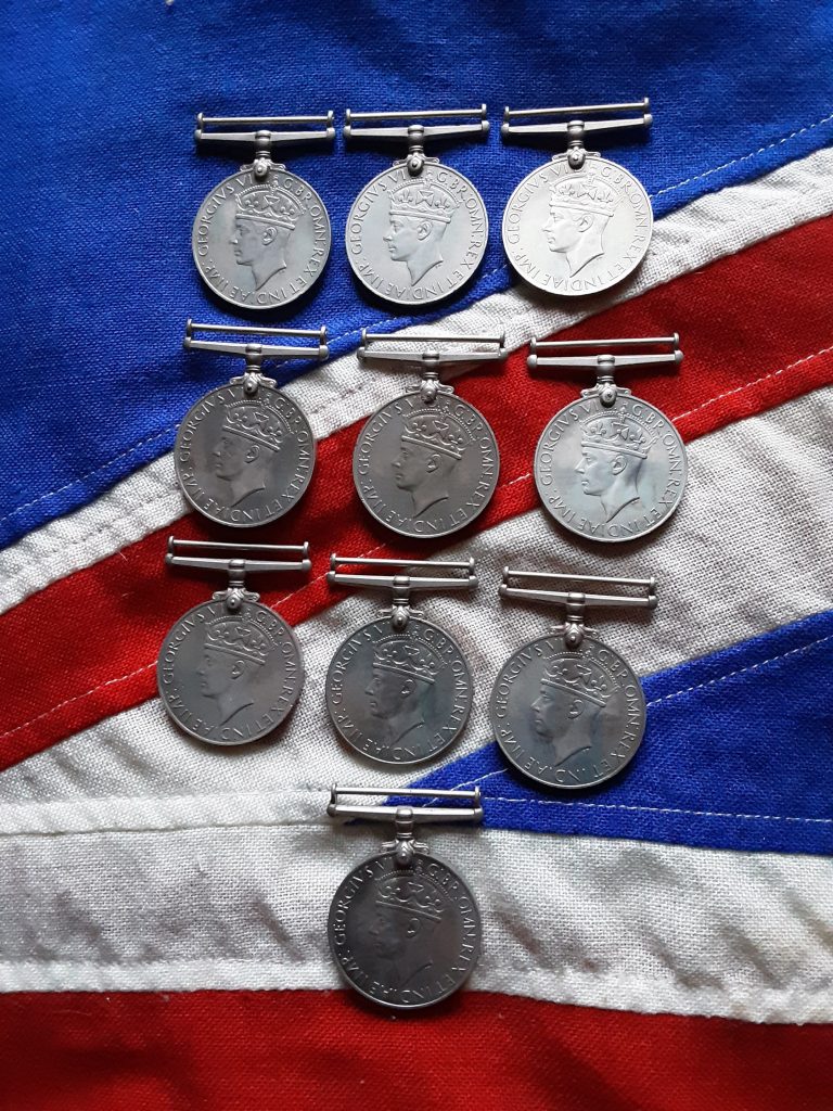 Joblot WWII British War Medals x 10 • South West Medals And Collectables