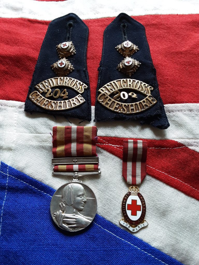 WWI VAD Cheshire Red Cross group. Miss Margaret Yates. Felsted School ...