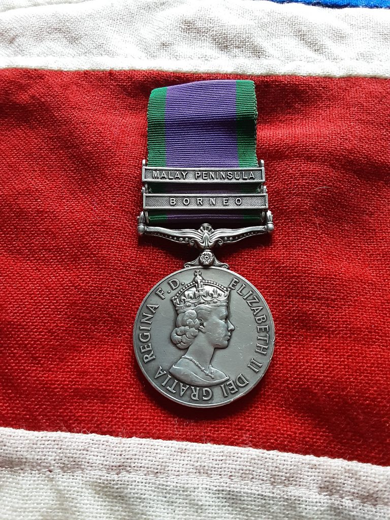 2 clasp Royal Navy General Service Medal. Wilkins. Borneo & Malay ...