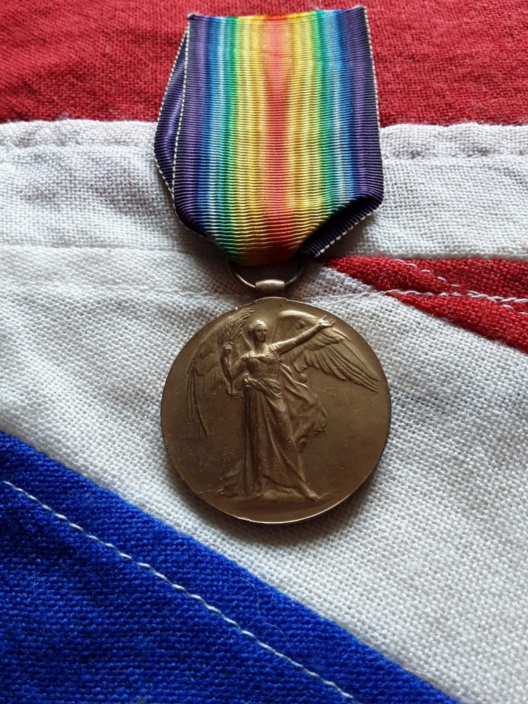 WWI Victory Medal. William Alfred Wills Densum. Royal Marine Light ...