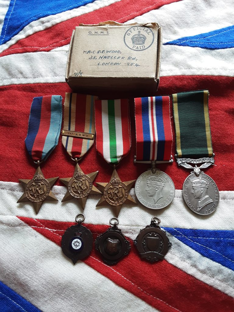 WWII 1st Army Territorial group. Africa & Italy stars. Craftsman ...