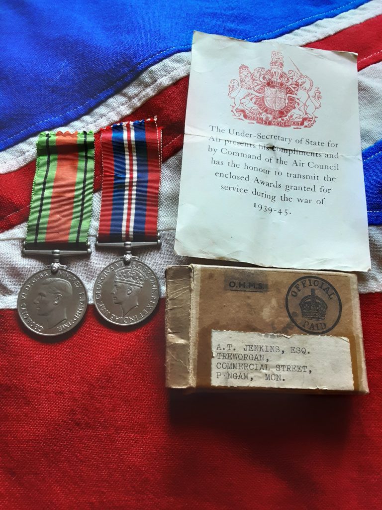 WWII Royal Air Force group. Alfred T Jenkins. Postman. Lived Pengam ...